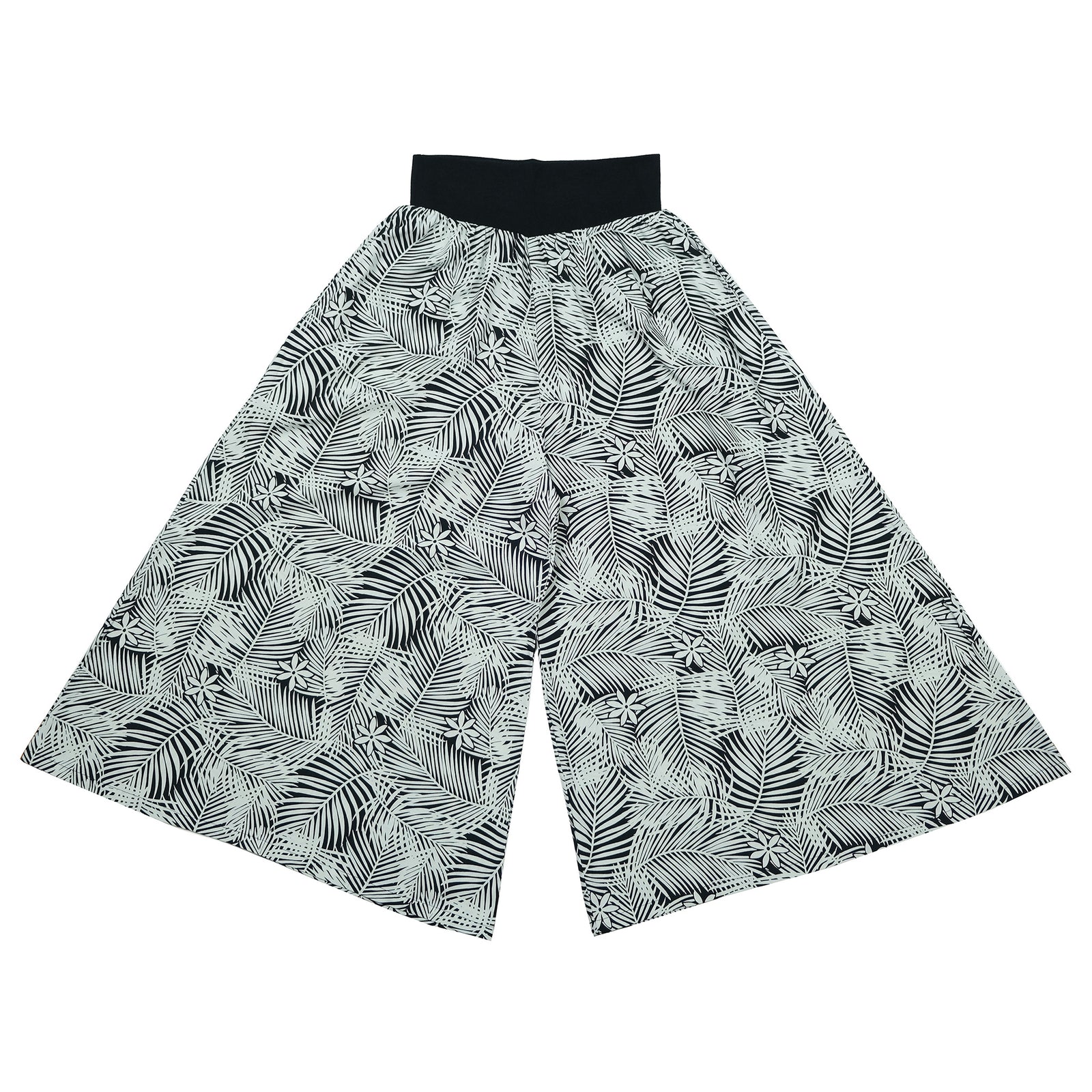 ナニプア ワイドパンツ パームリーフ&ティアレ